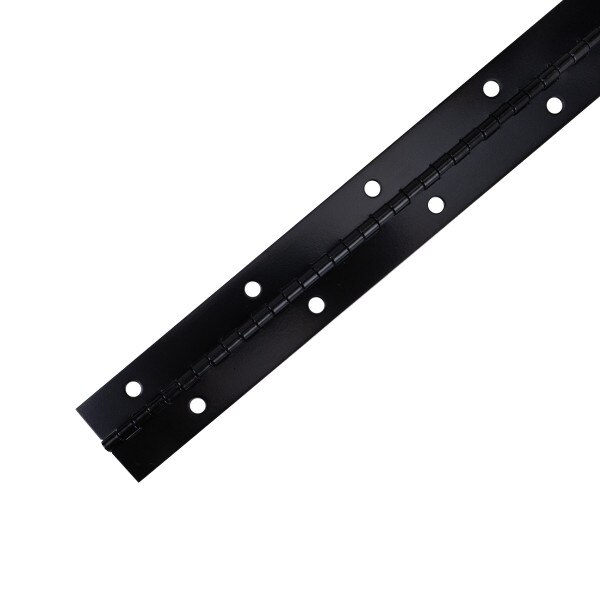 H-PSH114X20X035-BLK Piano Hinge, 1-1/4" x 20", 2" Staggered Holes ...