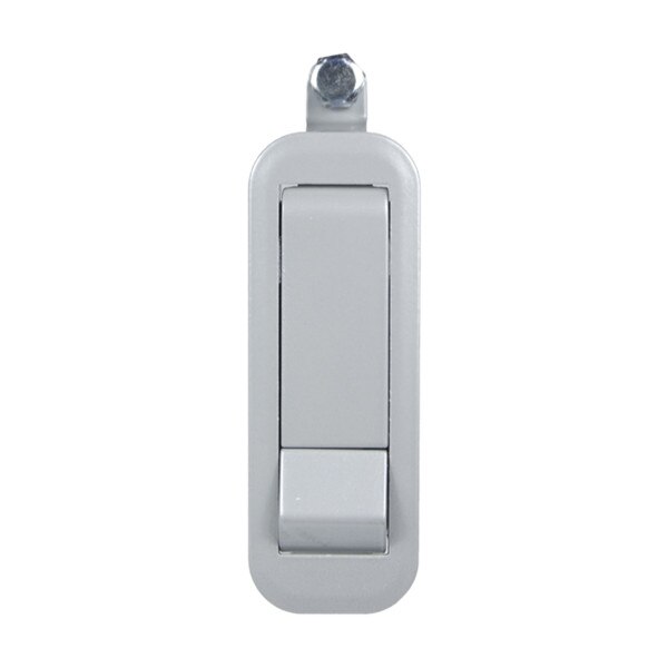 Pivot Latch, Short Body, Long Arm, Non-Locking, Silver Powder Coat
